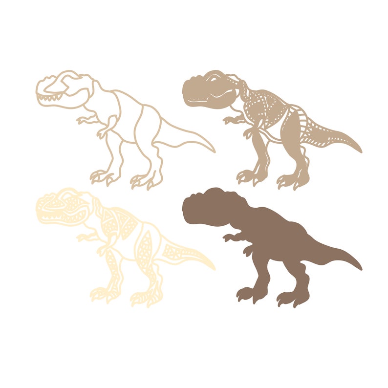 T-rex Multilayer SVG/ T-rex Cut File/ 3D Layer/ Plywood - Etsy UK