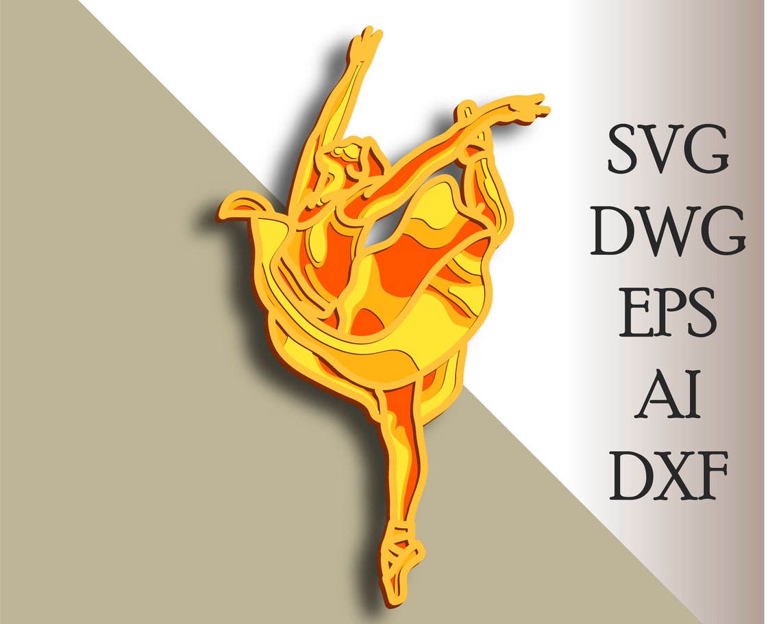 Ballet Multilayer SVG/ Ballet Cut File/ 3D Layer/ Plywood - Etsy