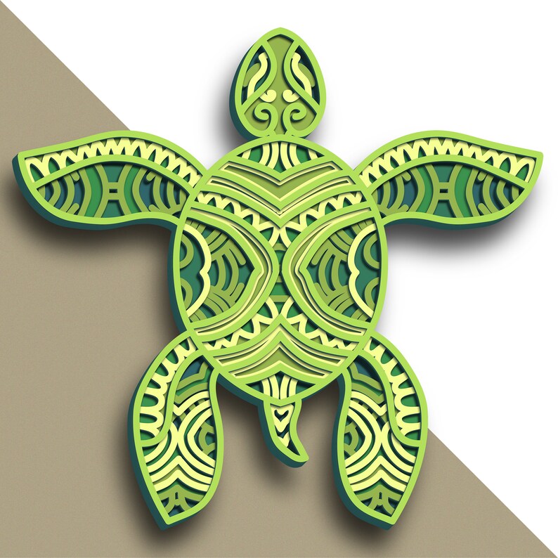 Turtle Multilayer SVG/ Turtle Cut File/ 3D Layer/ Plywood - Etsy