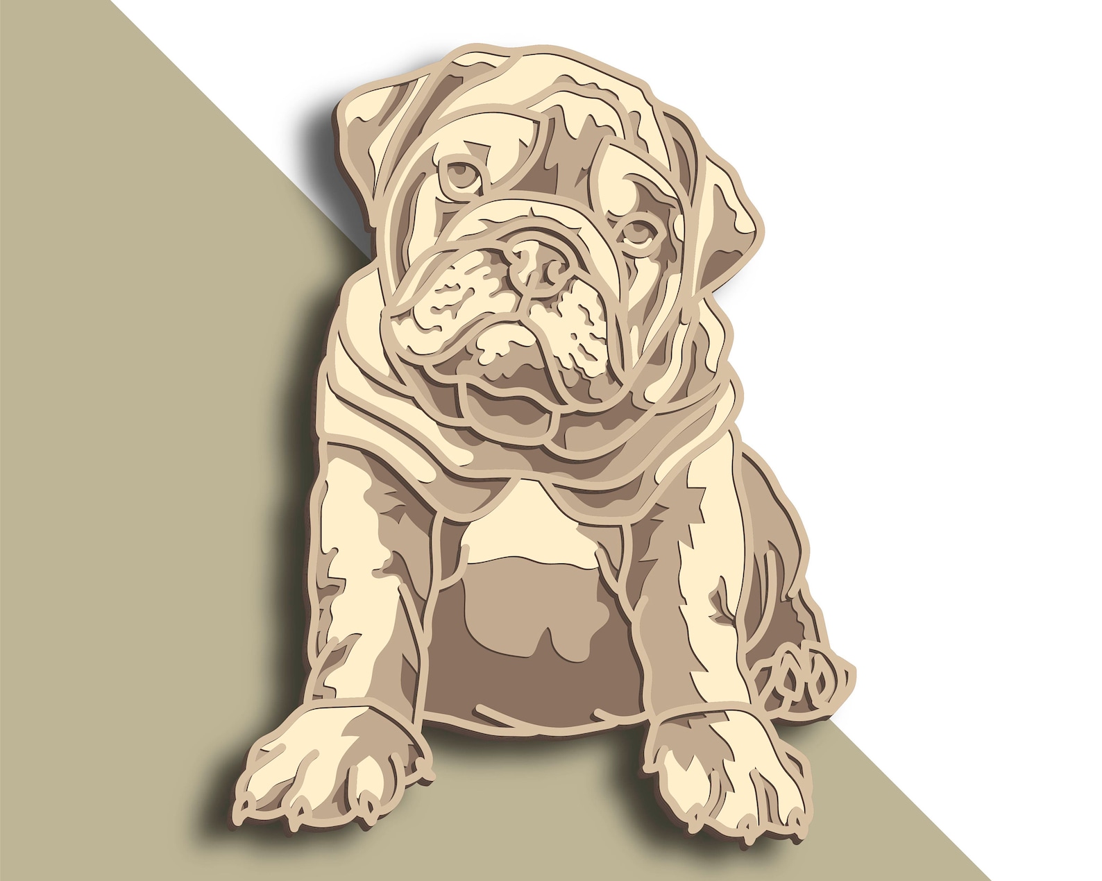 English Bulldog Bundle Multilayer SVG/ English Bulldog Cut - Etsy