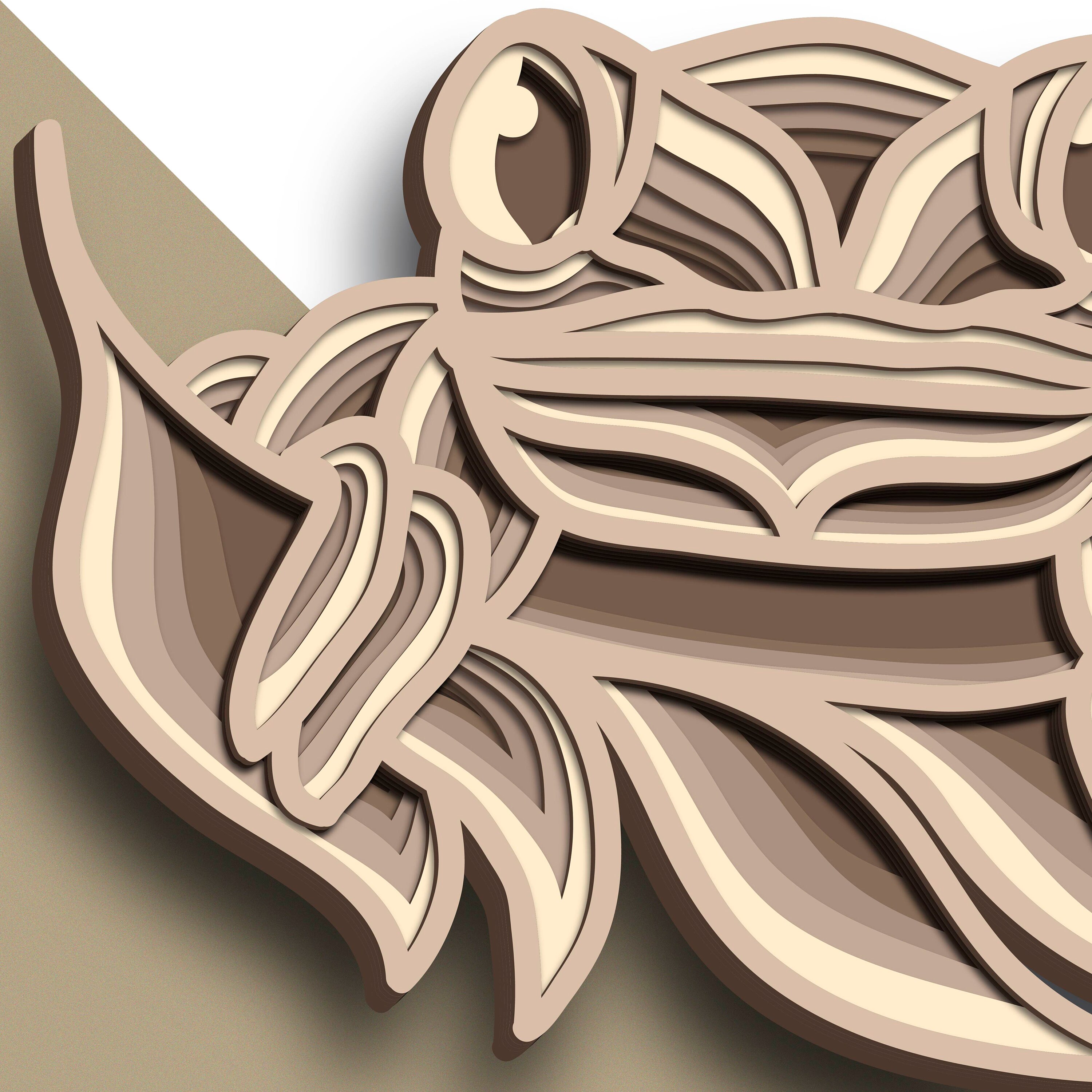 Frog Multilayer SVG/ Frog Cut File/ 3D Layer/ Plywood Cutting/ Paper ...