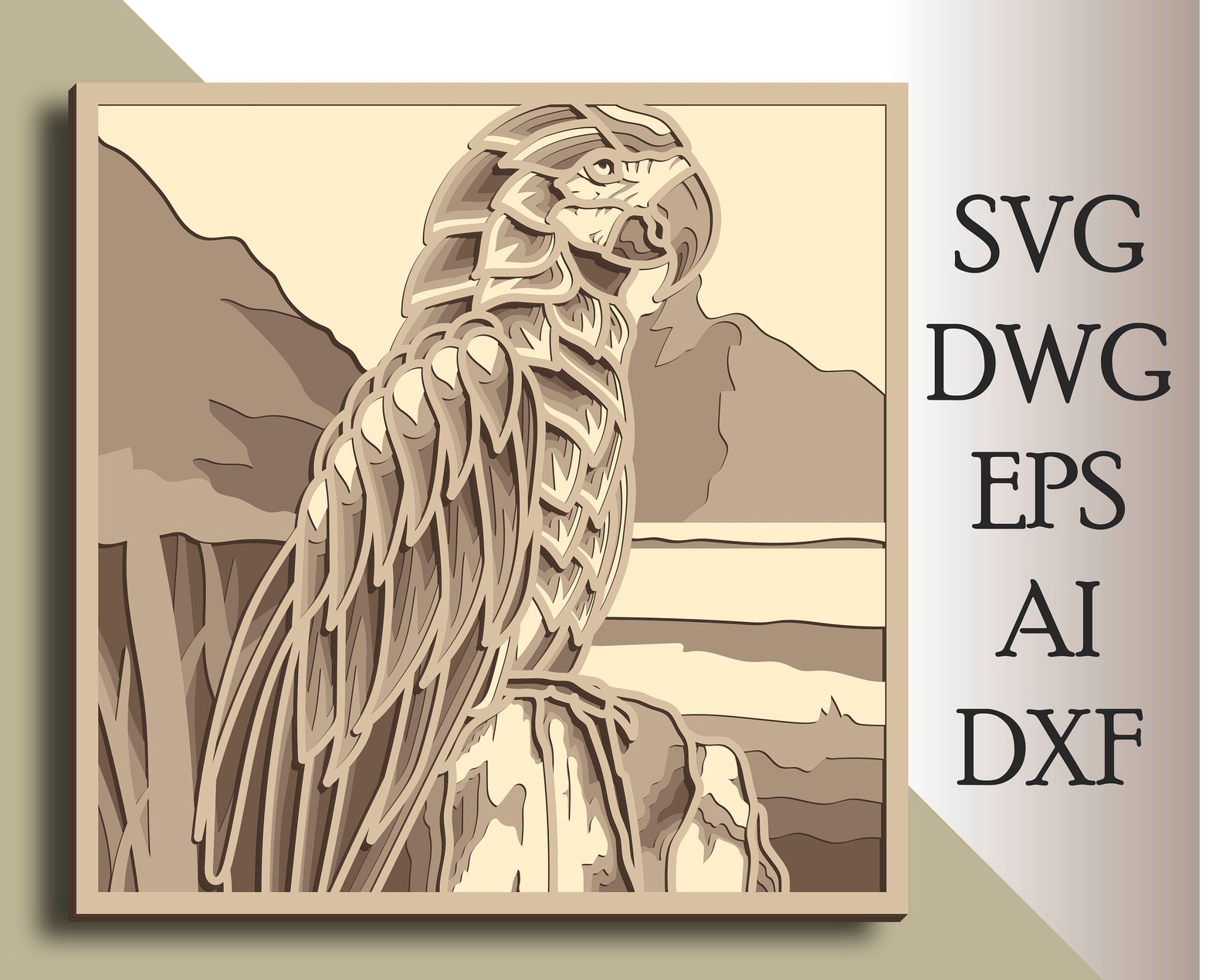 Parrot Multilayer SVG/ Parrot Cut File/ 3D Layer/ Plywood - Etsy