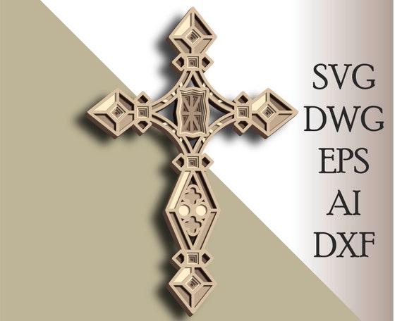 Cross Multilayer SVG/ Cross Cut File/ 3D Layer/ Plywood - Etsy