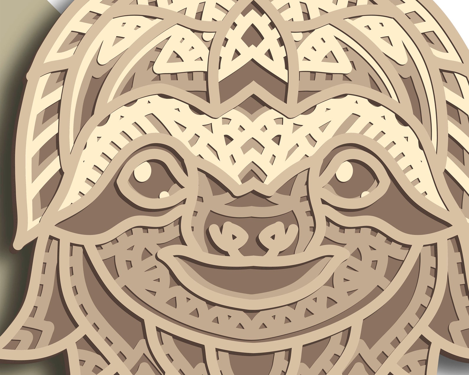 Sloth Multilayer SVG/ Sloth Cut File/ 3D Layer/ Plywood - Etsy