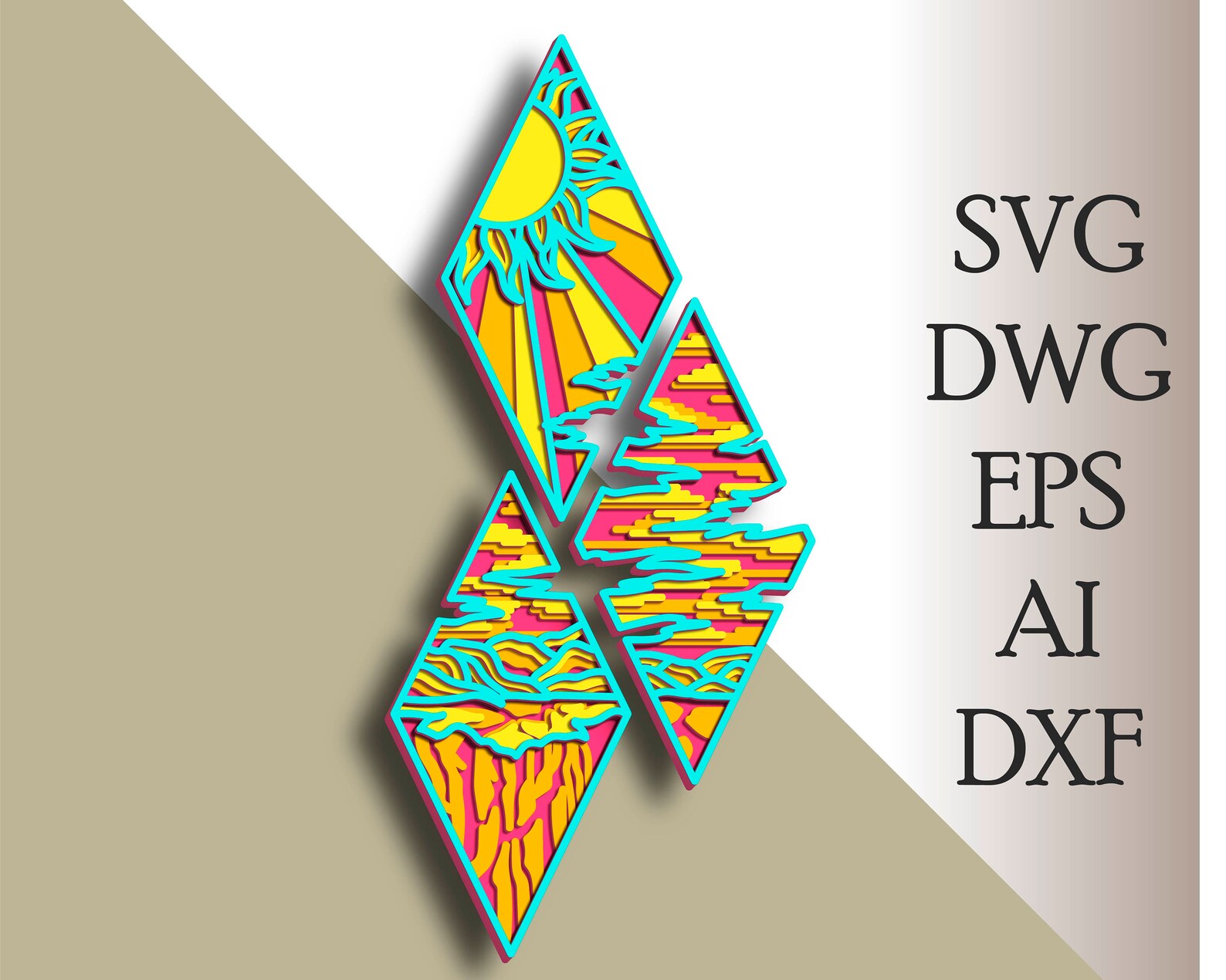 Nature Multilayer SVG/ Nature Cut File/ 3D Layer/ Plywood - Etsy