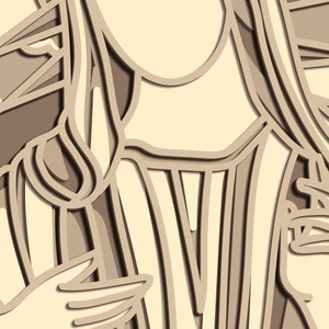 Virgin Mary Multilayer SVG/ Virgin Mary Cut File/ 3D Layer/ - Etsy Canada
