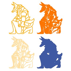 Anubis Multilayer SVG/ Anubis Cut File/ 3D Layer/ Plywood Cutting ...
