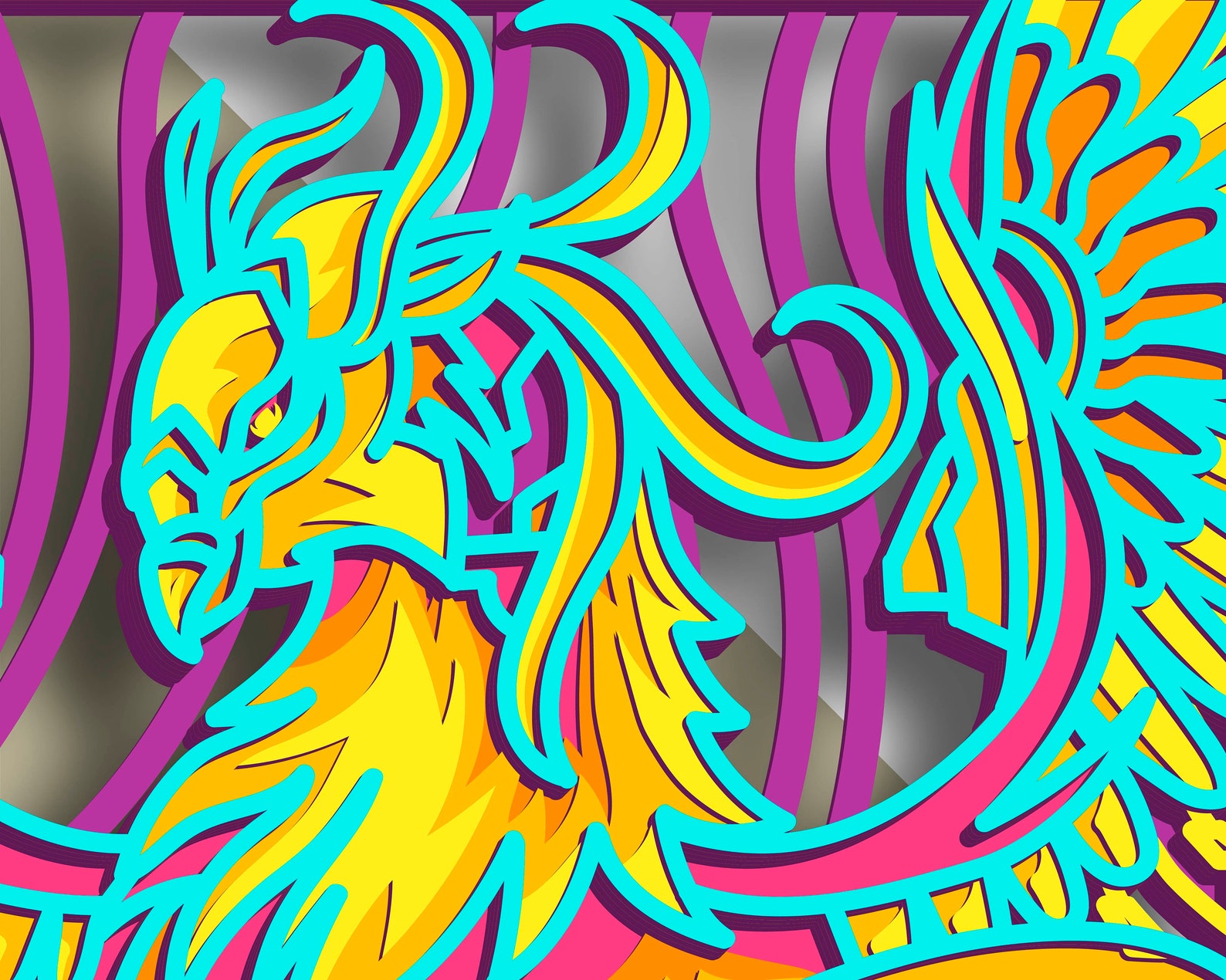 Phoenix Multilayer SVG/ Phoenix Cut File/ 3D Layer/ Plywood - Etsy
