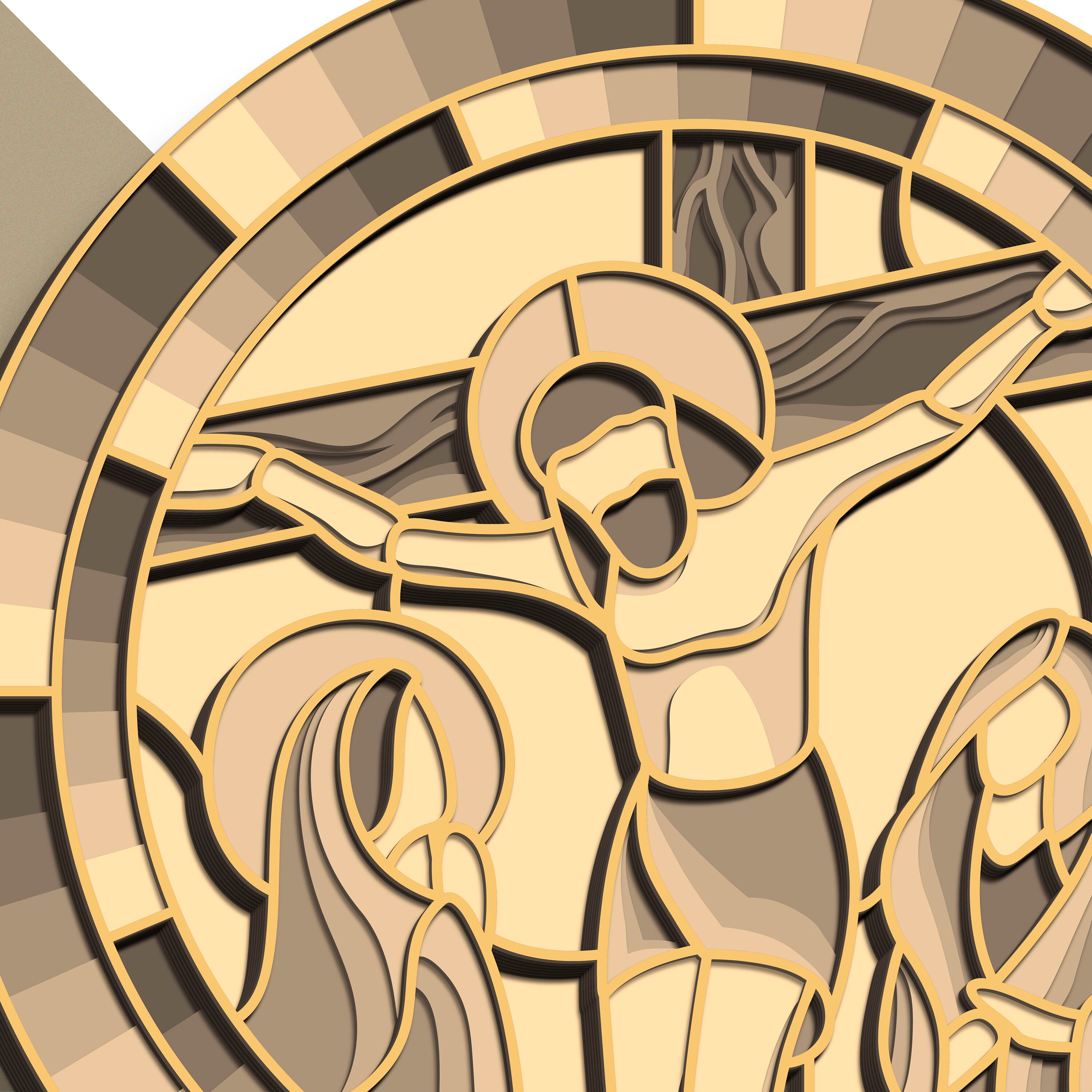 Crucifixion Jesus Multilayer SVG/ Crucifixion Jesus Cut File/ - Etsy