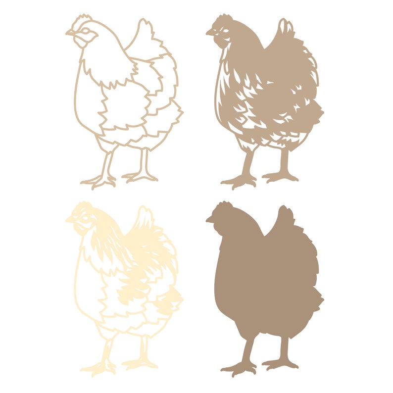 Chicken Multilayer SVG/ Chicken Cut File/ 3D Layer/ Plywood - Etsy