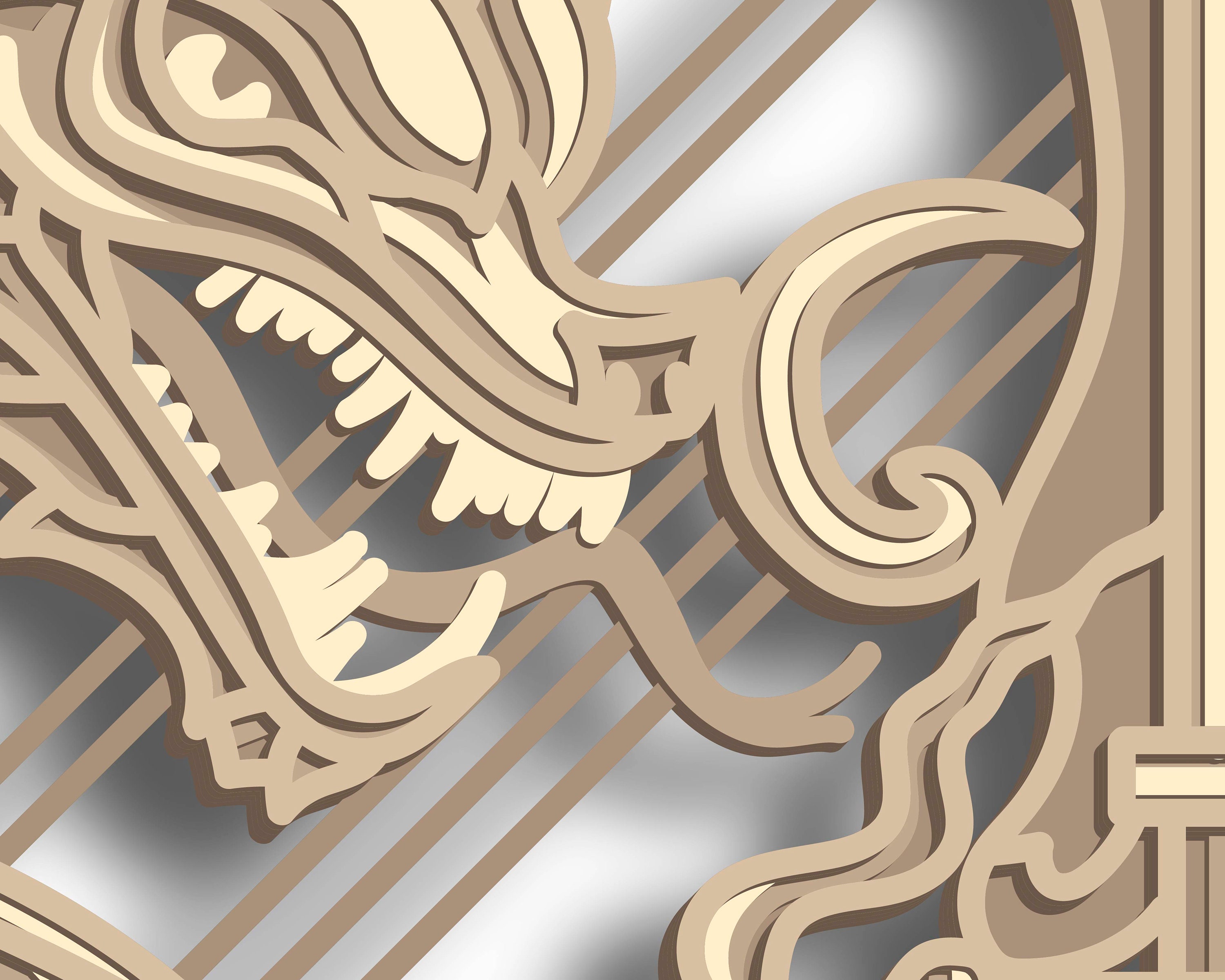 Dragon Multilayer SVG/ Dragon Cut File/ 3D Layer/ Plywood - Etsy UK