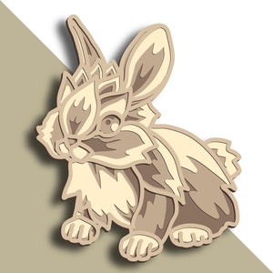 Rabbit Bundle Multilayer Svg/ Rabbit Bundle Laser Cut File/ 3D Layer ...