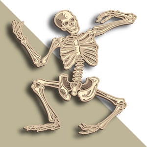Skeleton Multilayer SVG/ Skeleton Mandala Cut File/ 3D Layer/ Plywood ...