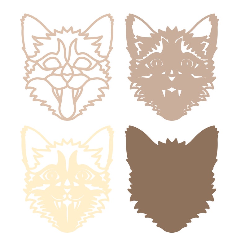 Cat Bundle Multilayer SVG/ Cat Bundle Cut File/ 3D Layer/ - Etsy