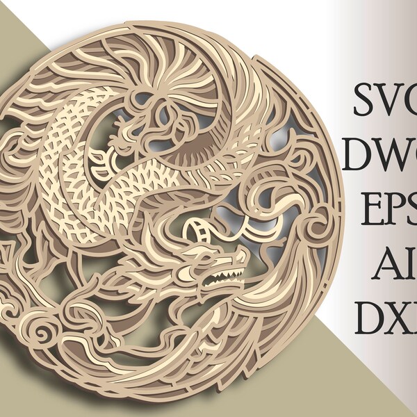 Dragon Svg - Etsy