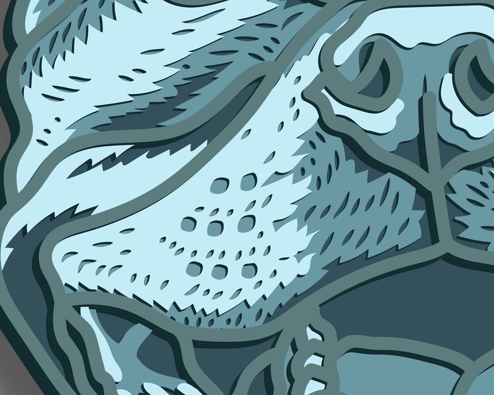 Staffordshire Bull Terrier Multilayer SVG. Laser Cut File. Layer ...