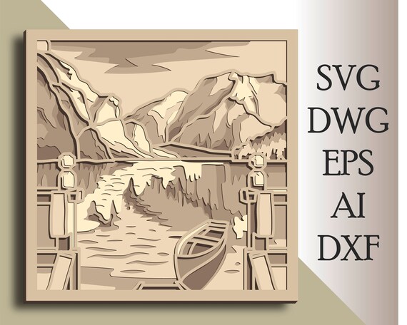 Nature Multilayer SVG/ Nature Cut File/ 3D Layer/ Plywood - Etsy