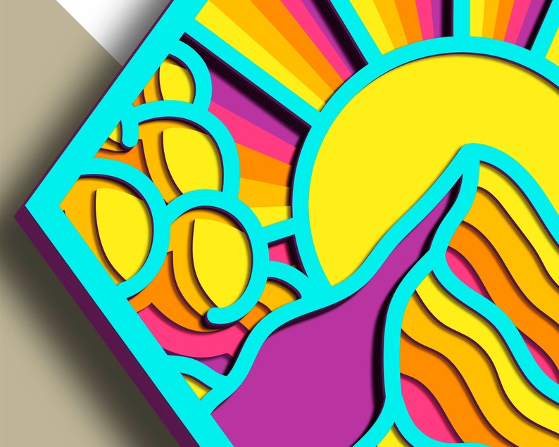 Nature Multilayer SVG/ Nature Cut File/ 3D Layer/ Plywood - Etsy