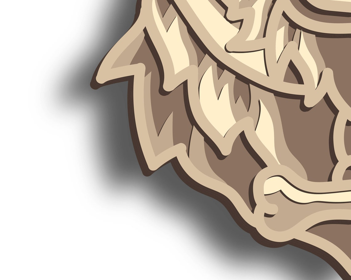 Airedale Multilayer SVG/ Airedale Cut File/ 3D Layer/ Plywood | Etsy