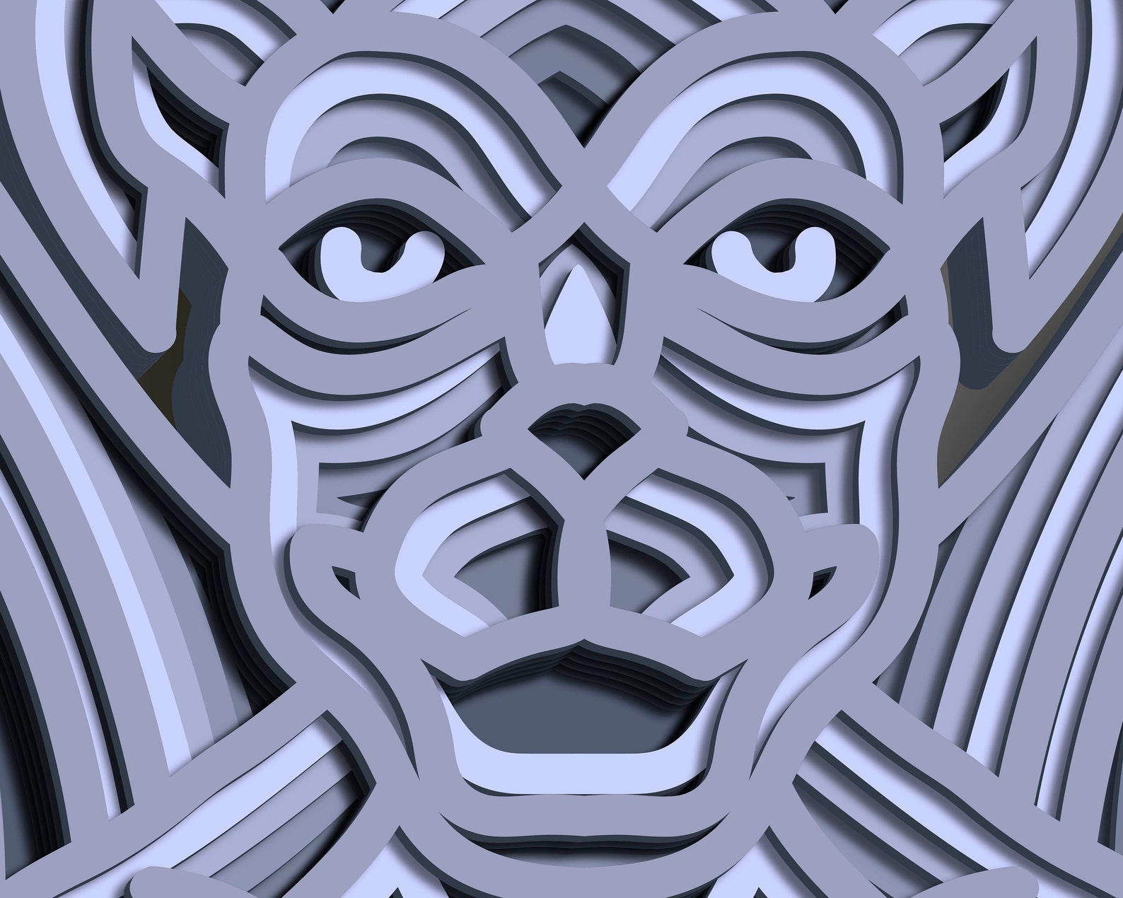 Gargoyle Multilayer SVG/ Gargoyle Mandala Cut File/ 3D Layer/ - Etsy