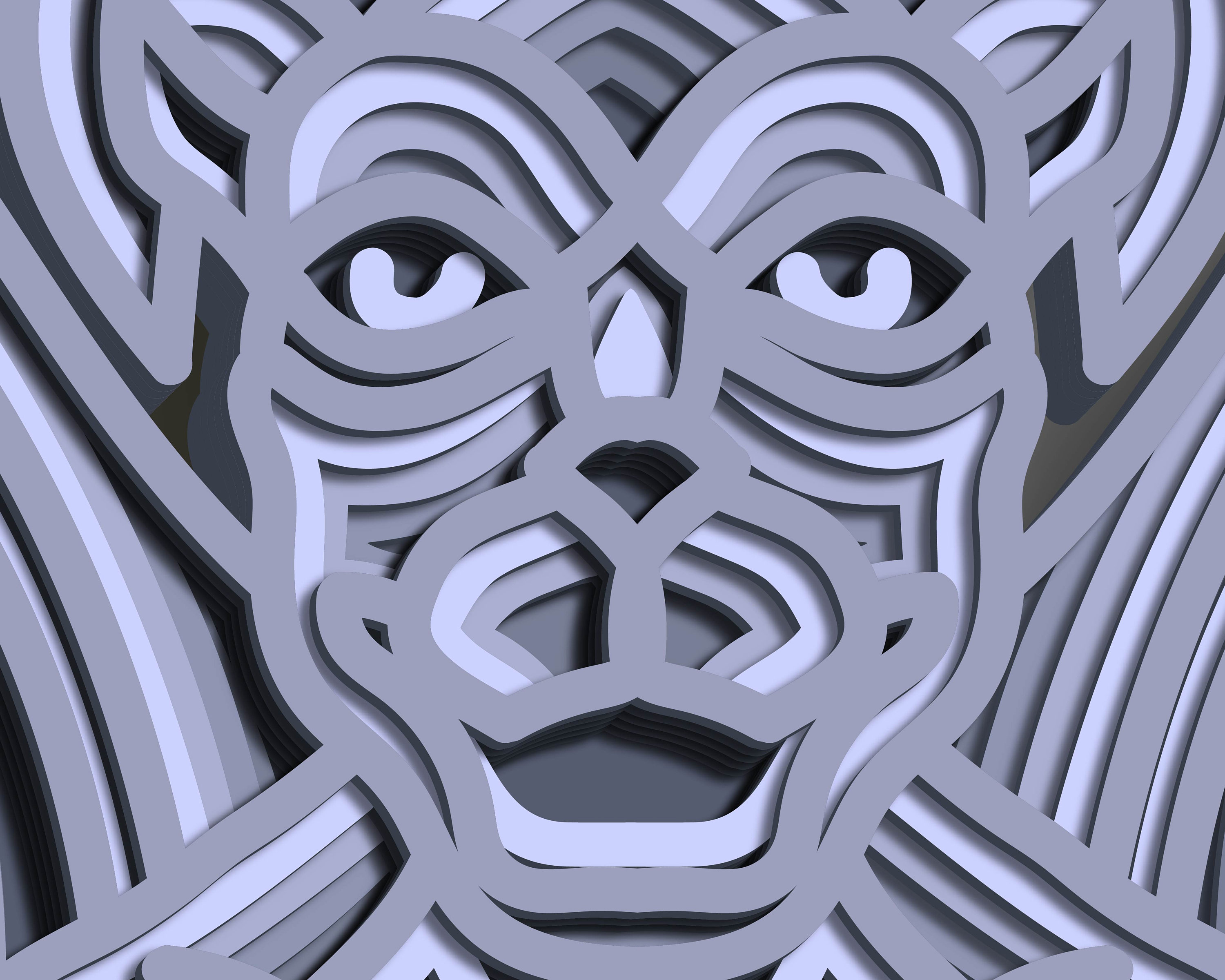 Gargoyle Multilayer SVG/ Gargoyle Mandala Cut File/ 3D Layer/ - Etsy