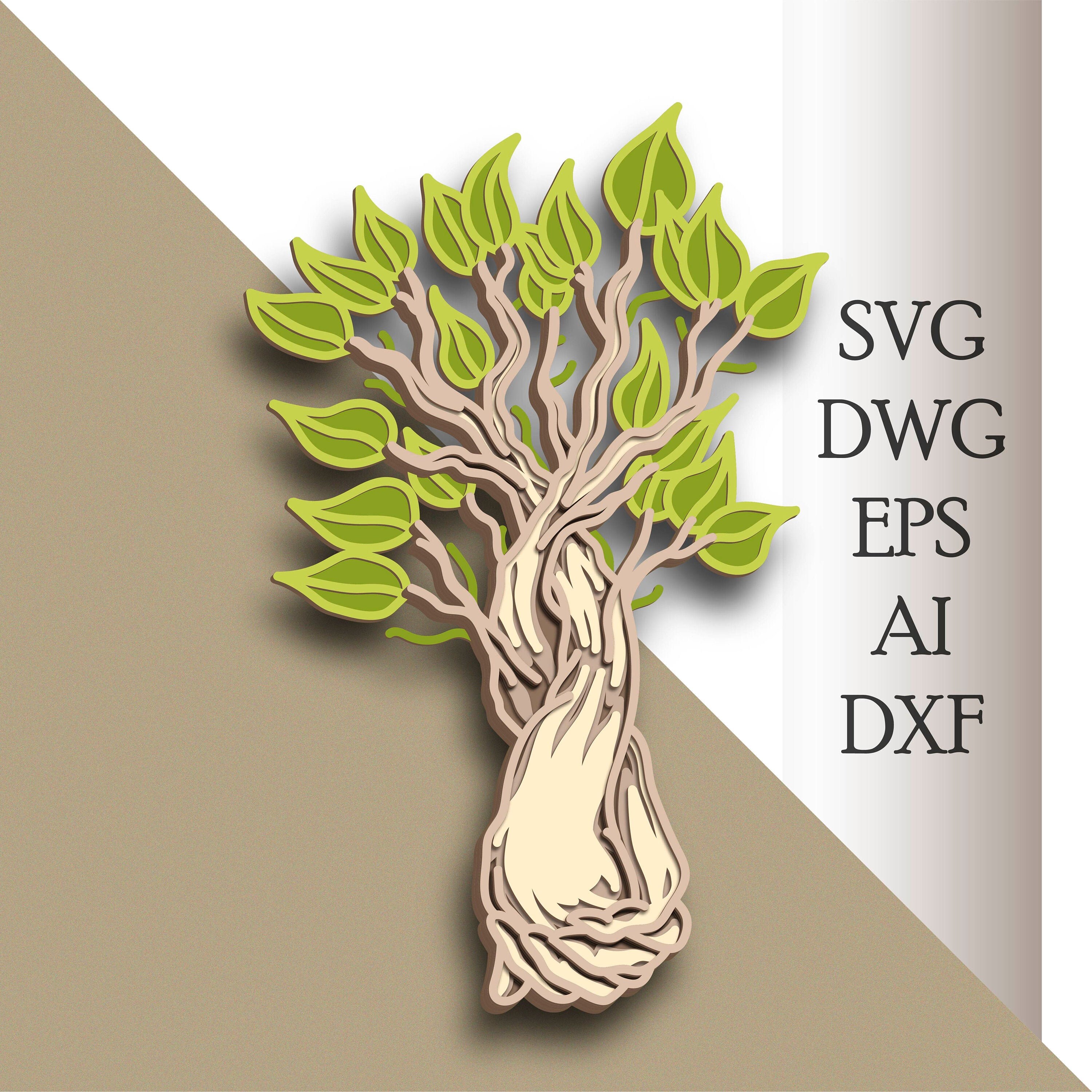 Tree of Life multilayer SVG/ Tree of Life cut file/ 3D layer/ | Etsy