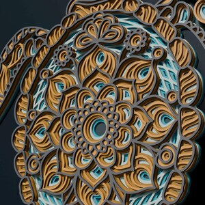 Turtle Multilayer SVG. Laser Cut File. Layer Construction. Plywood ...