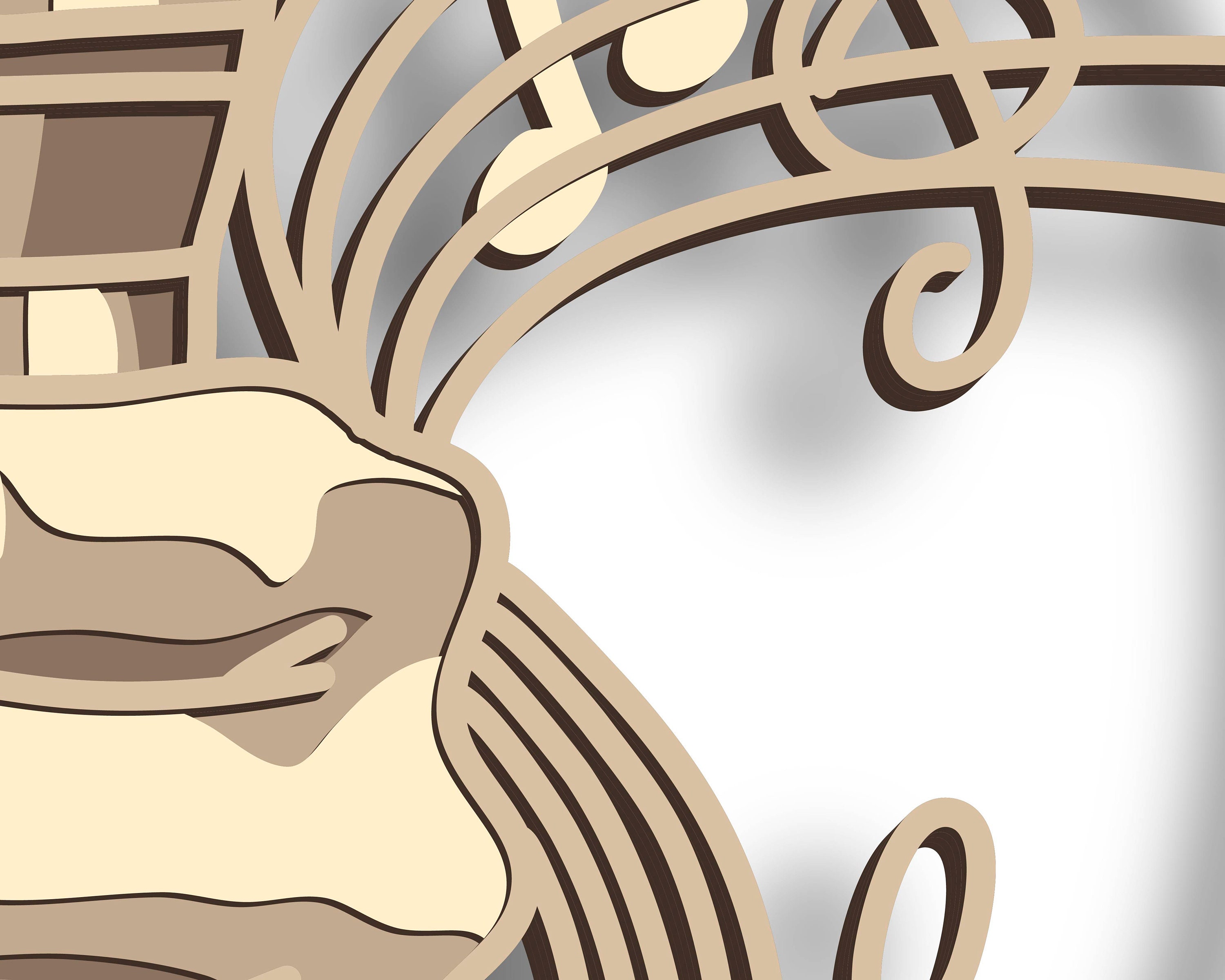 Music Multilayer SVG/ Music Cut File/ 3D Layer/ Plywood Cutting/ Paper ...