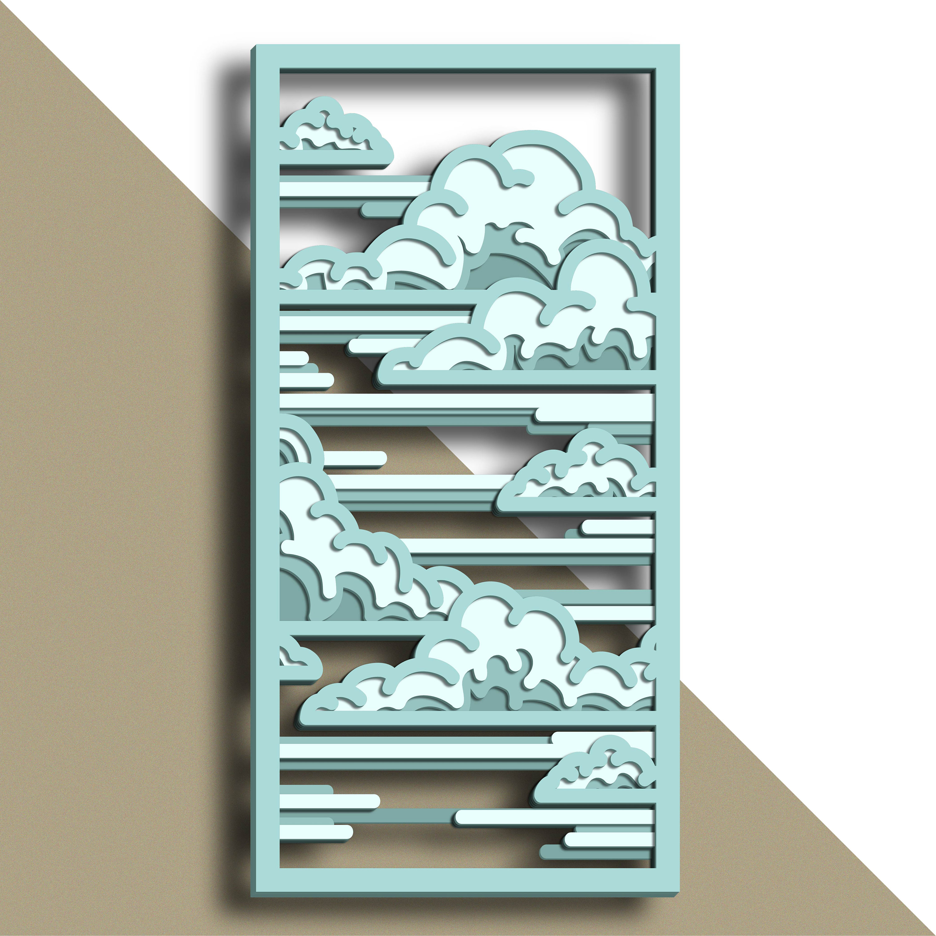 Elements Multilayer SVG. Laser Cut File. Layer Construction. Plywood ...