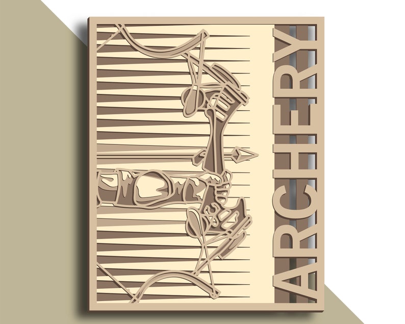Archery Bundle Multilayer SVG. Laser Cut File. Layer Construction ...