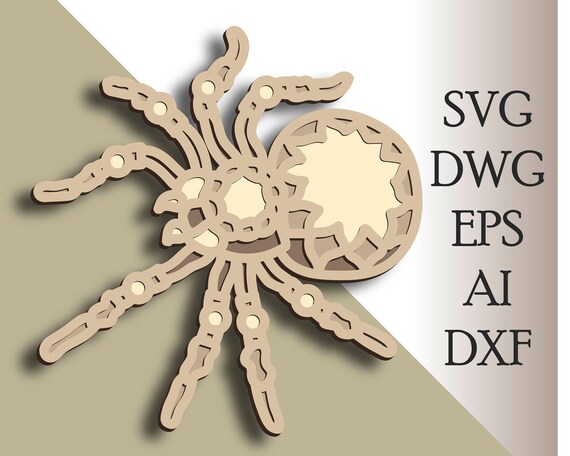 Spider Multilayer SVG/ Spider Cut File/ 3D Layer/ Plywood | Etsy