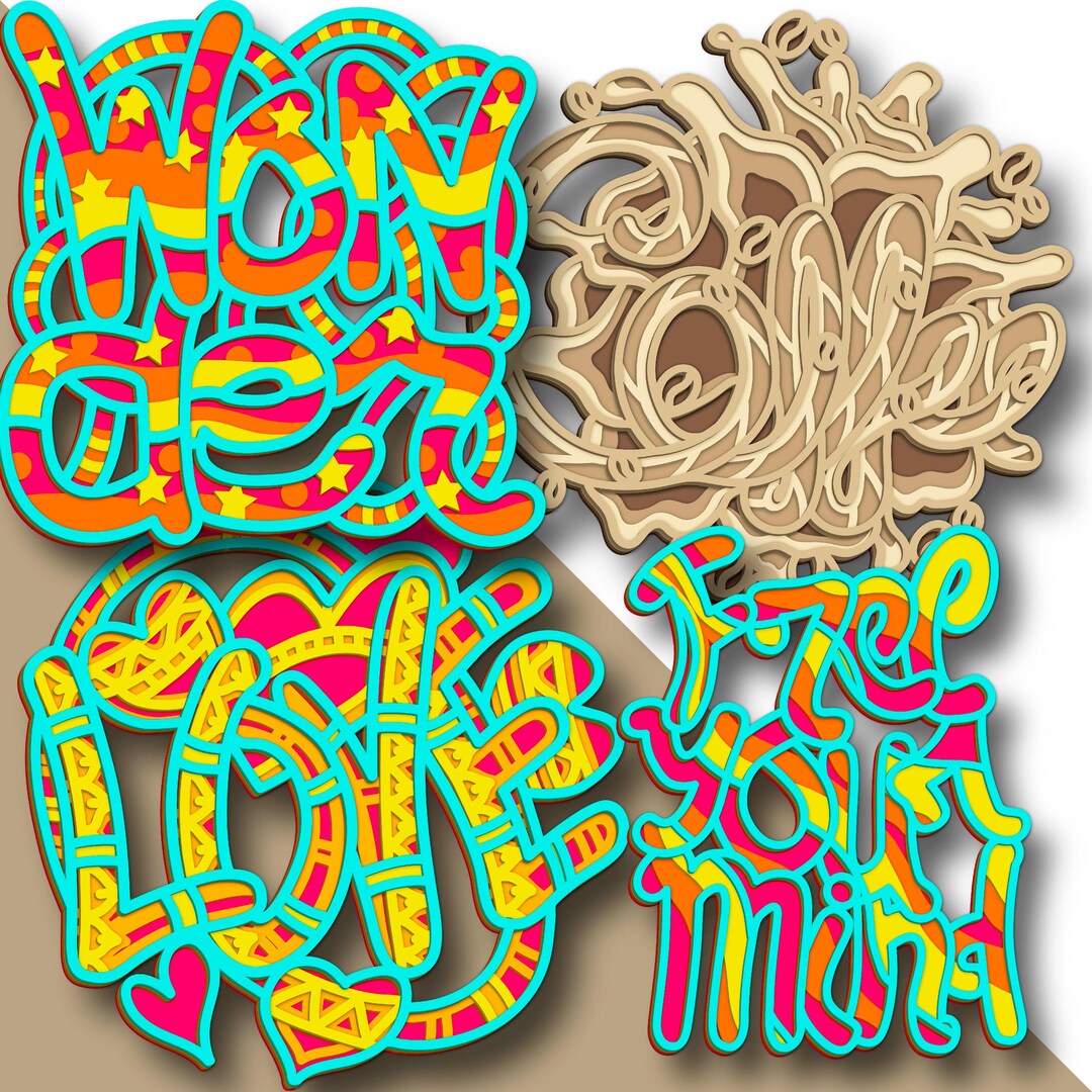 3D Motivational Quotes SVG Bundle, Laser Cut Files (digital Download ...