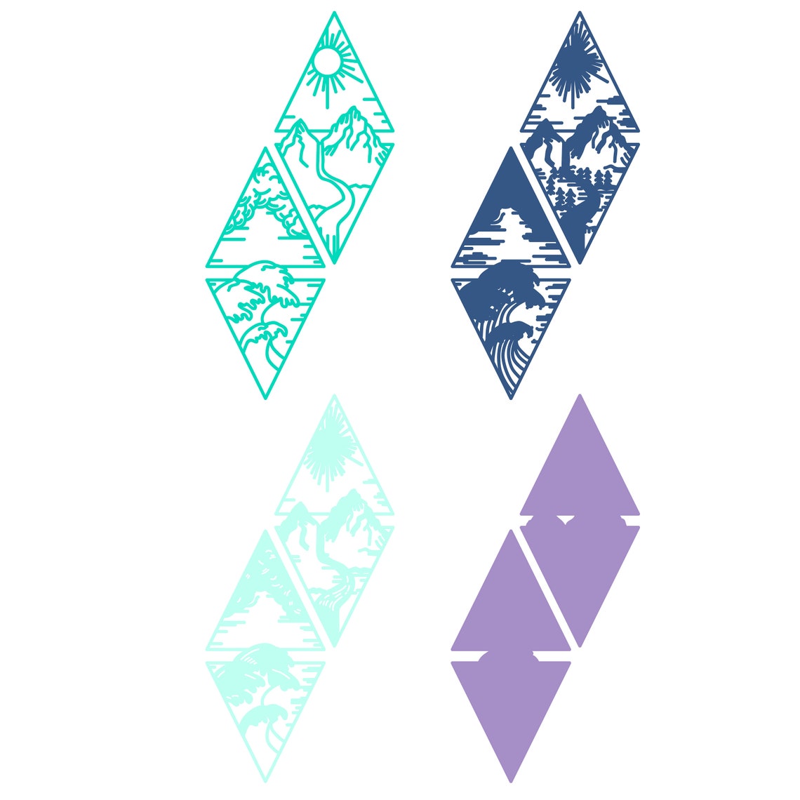 Nature Multilayer SVG/ Nature Cut File/ 3D Layer/ Plywood - Etsy