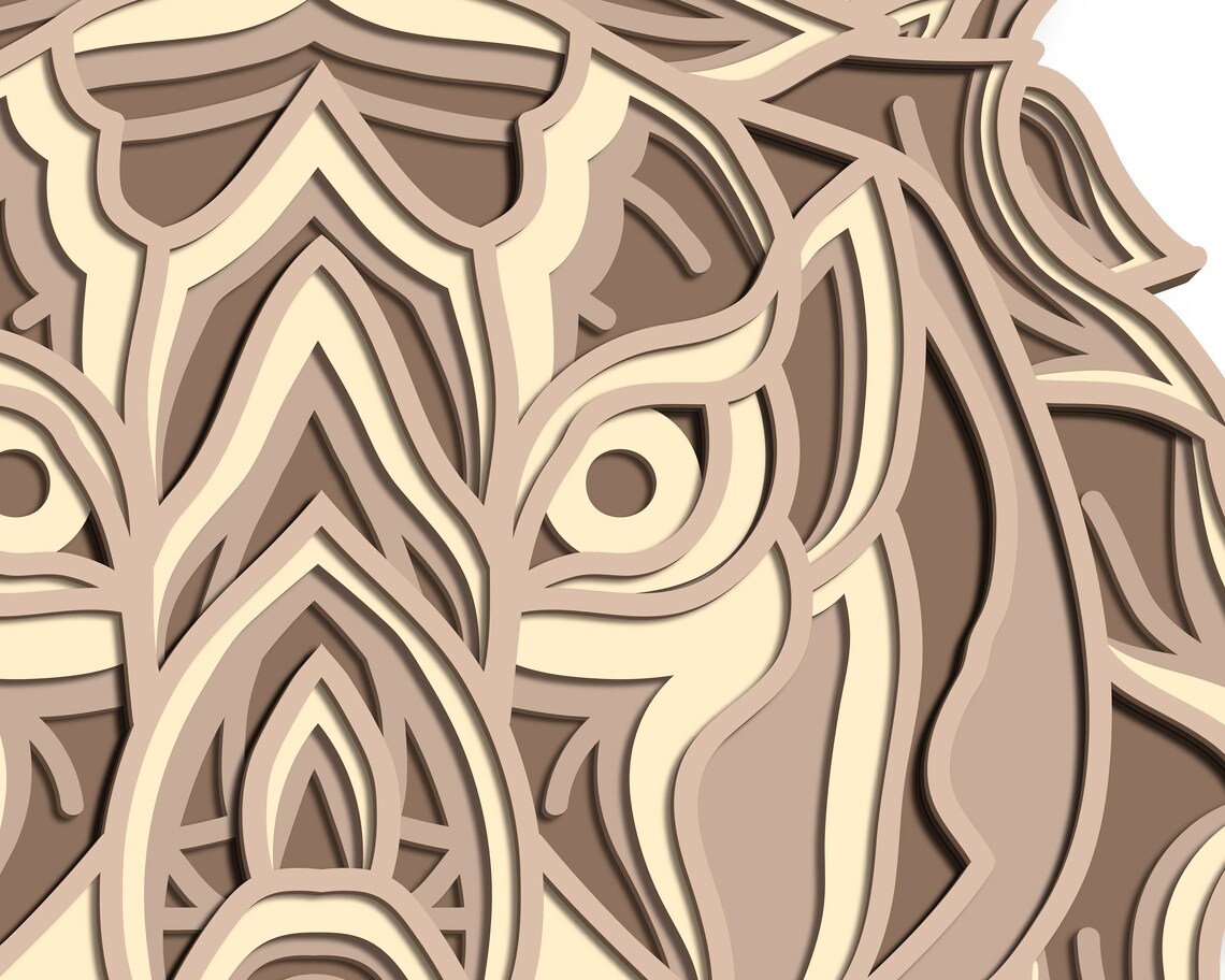 Tiger Head Multilayer SVG/ Tiger Cut File/ 3D Layer/ Plywood | Etsy