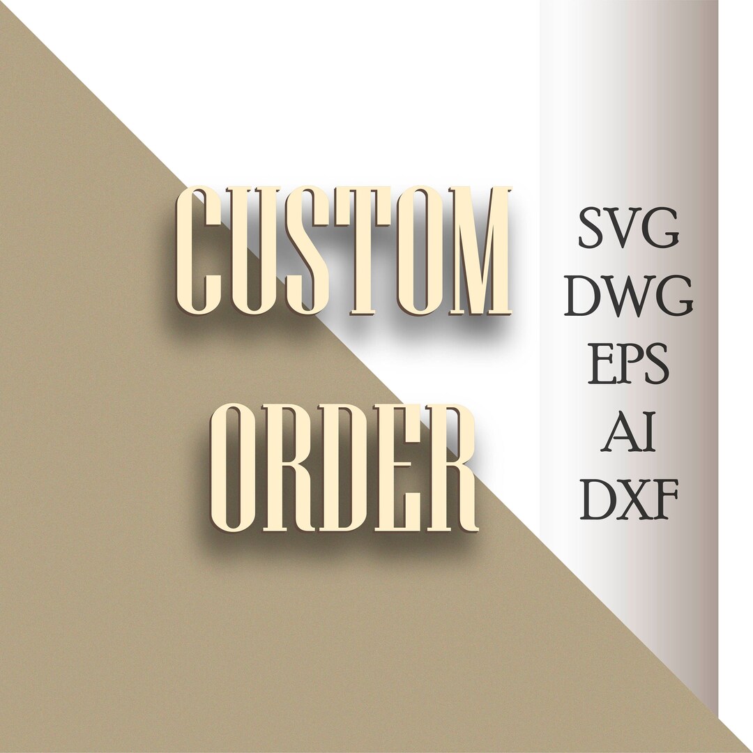 Custom Order Multilayer SVG/ Custom Order Cut File/ 3D Layer/ Plywood ...