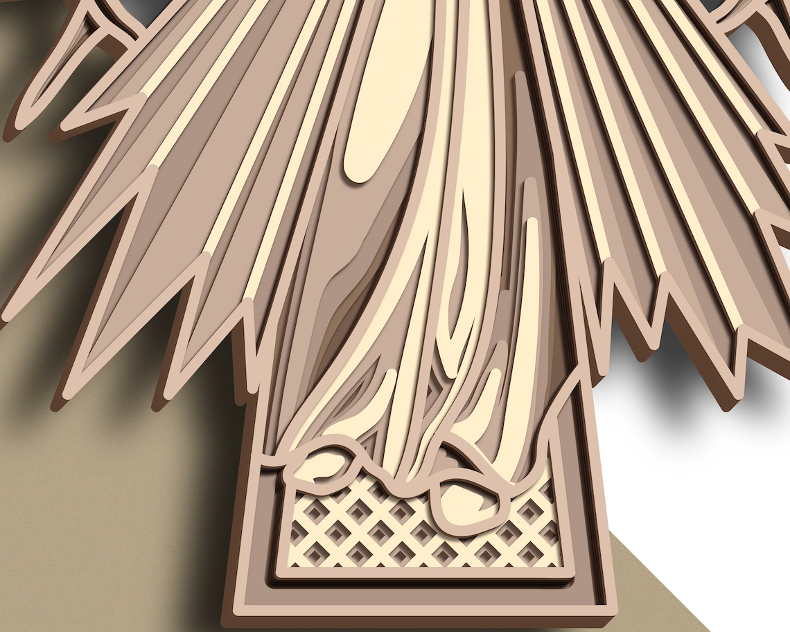 Divine Mercy Multilayer SVG/ Divine Mercy Cut File/ 3D Layer/ - Etsy