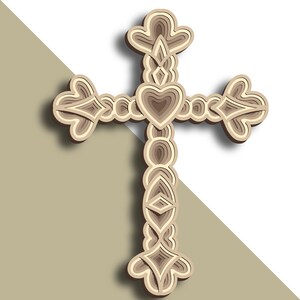 Cross Multilayer SVG/ Cross Cut File/ 3D Layer/ Plywood Cutting/ Paper ...