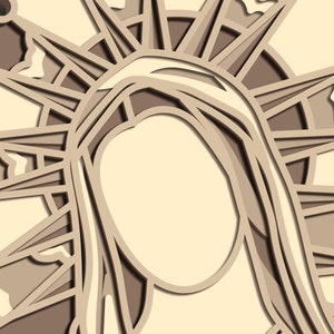 Virgin Mary Multilayer SVG/ Virgin Mary Cut File/ 3D Layer/ - Etsy Canada