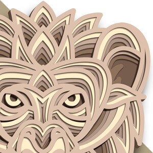 Monkey Multilayer SVG/ Monkey Cut File/ 3D Layer/ Plywood Cutting ...