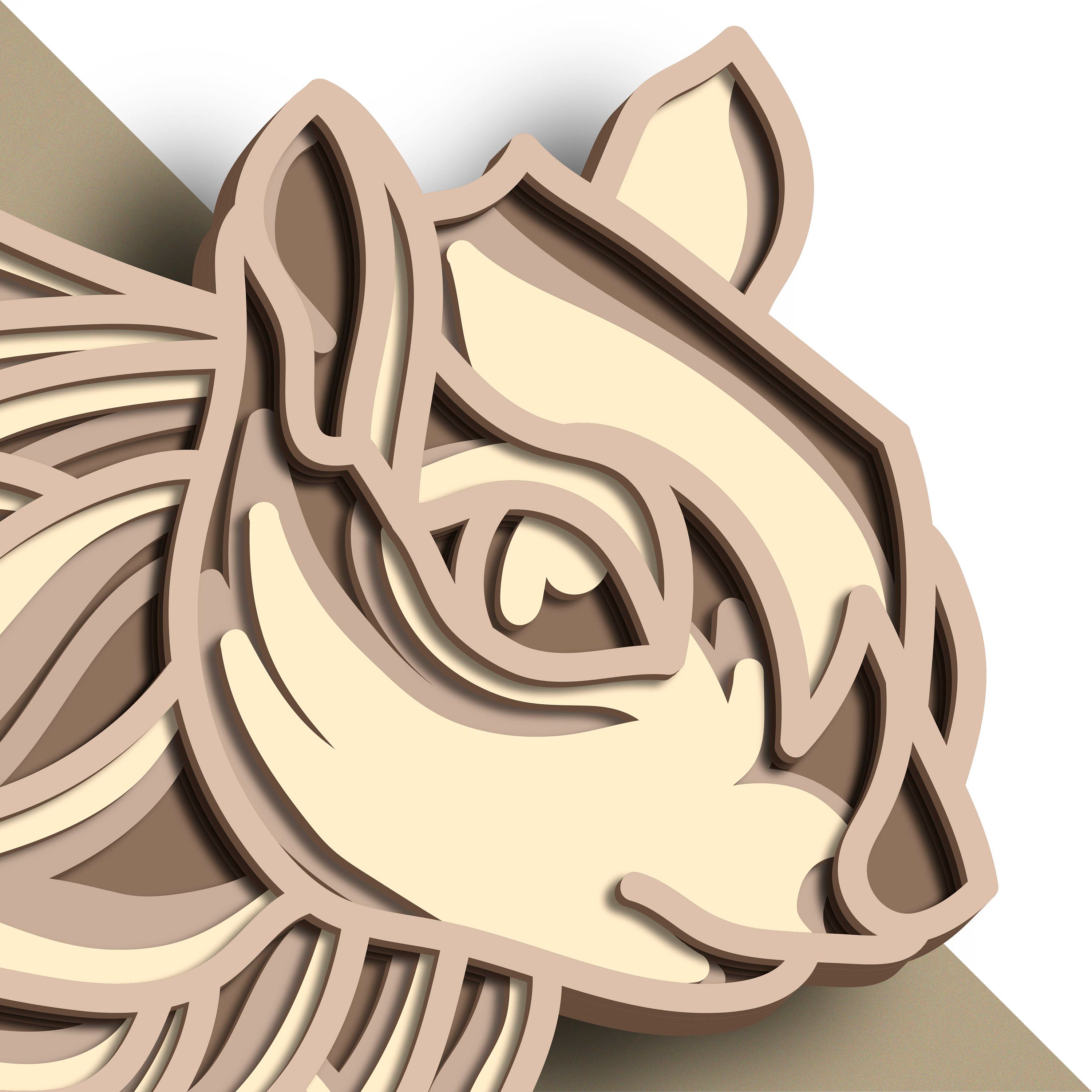 Squirrel Multilayer SVG/ Squirrel Cut File/ 3D Layer/ Plywood - Etsy Canada