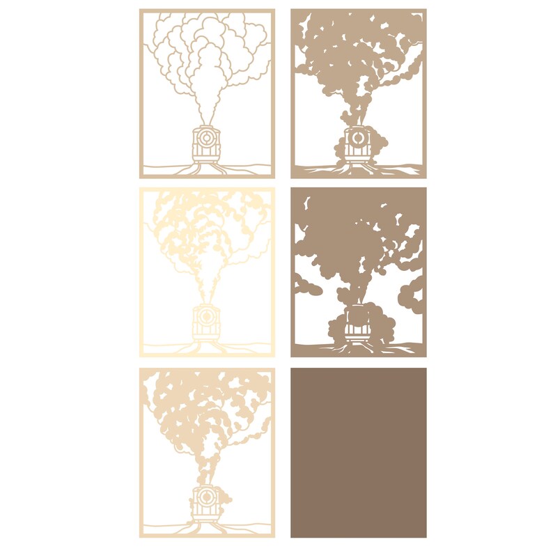 Train Multilayer SVG/ Train Cut File/ 3D Layer/ Plywood - Etsy