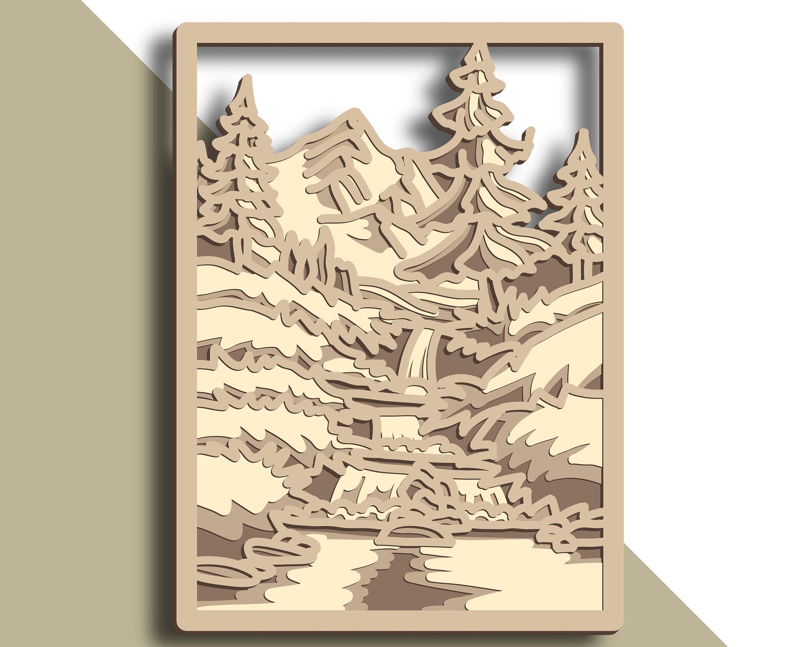 Nature Multilayer SVG/ Nature Cut File/ 3D Layer/ Plywood - Etsy