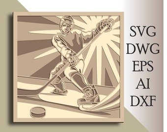 Golf Multilayer SVG/ Golf Cut File/ 3D Layer/ Plywood Cutting/ Paper ...