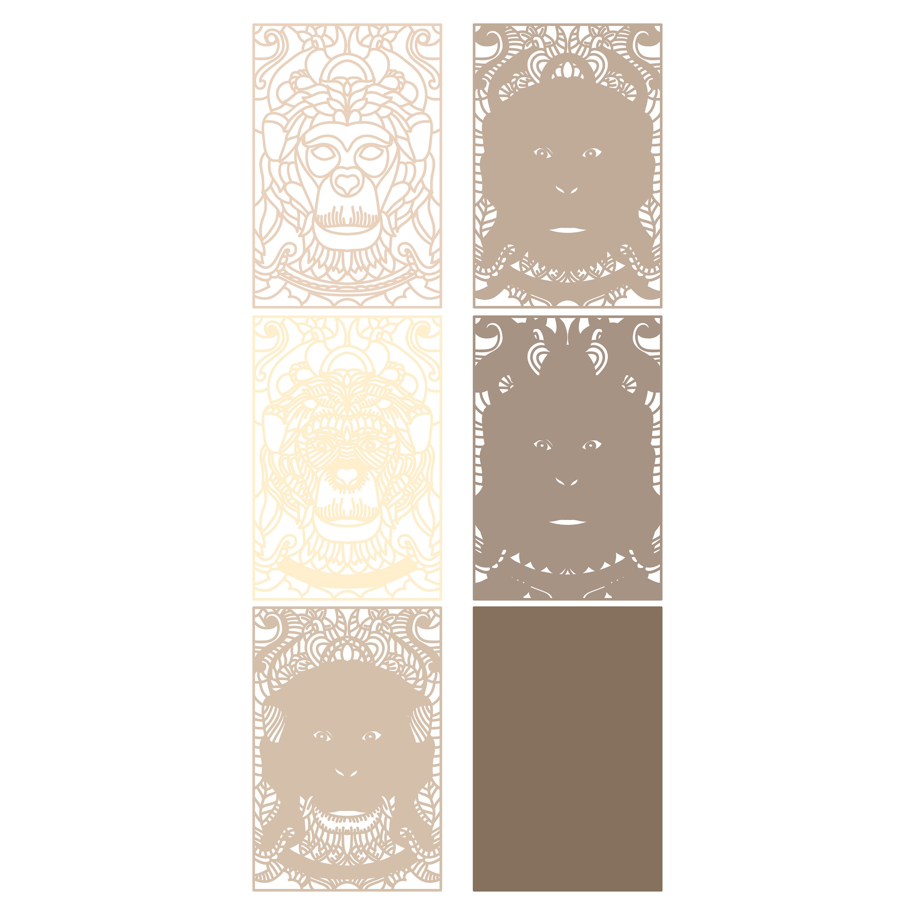 Monkey Multilayer SVG/ Monkey Cut File/ 3D Layer/ Plywood - Etsy