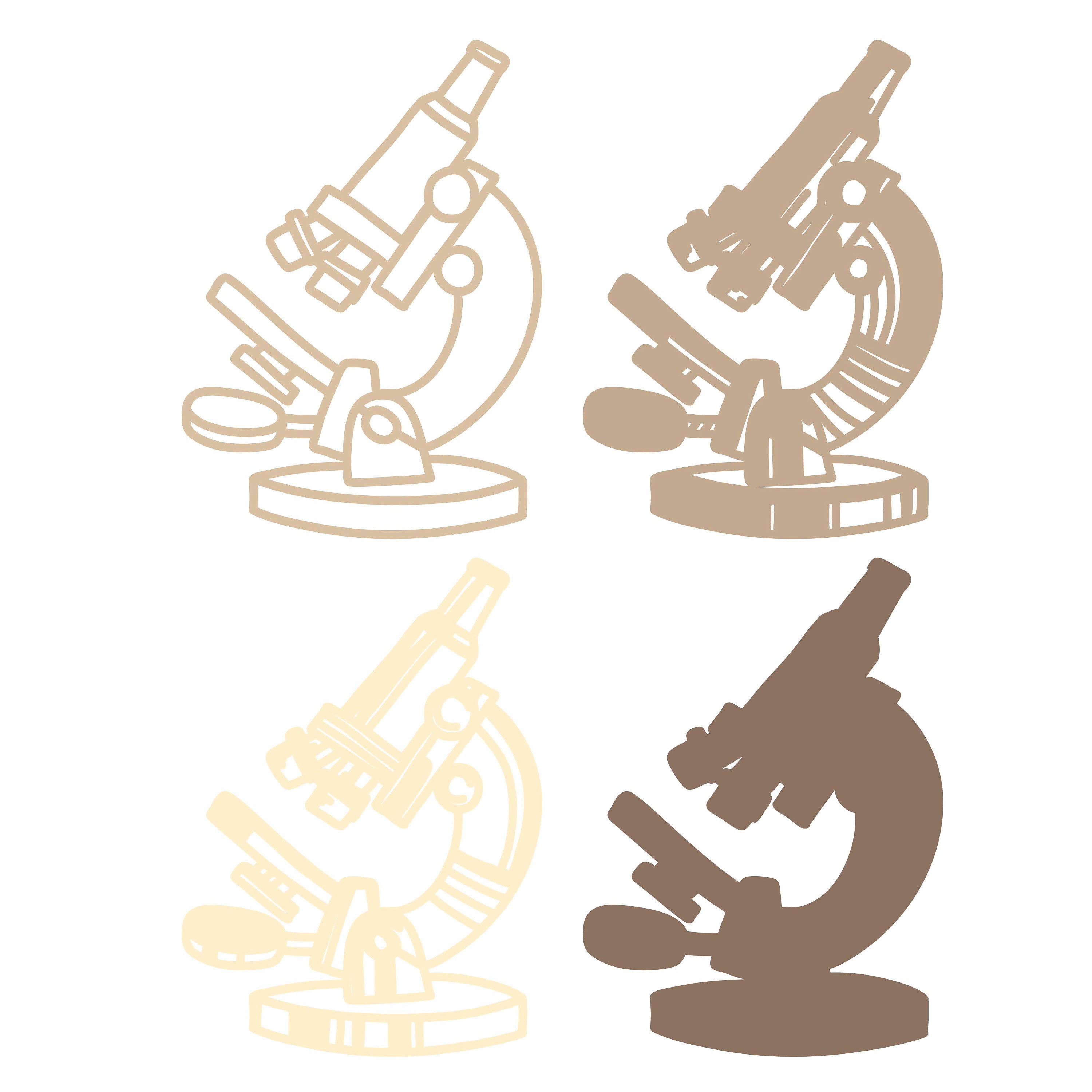 Microscope Multilayer SVG/ Microscope Cut File/ 3D Layer/ - Etsy