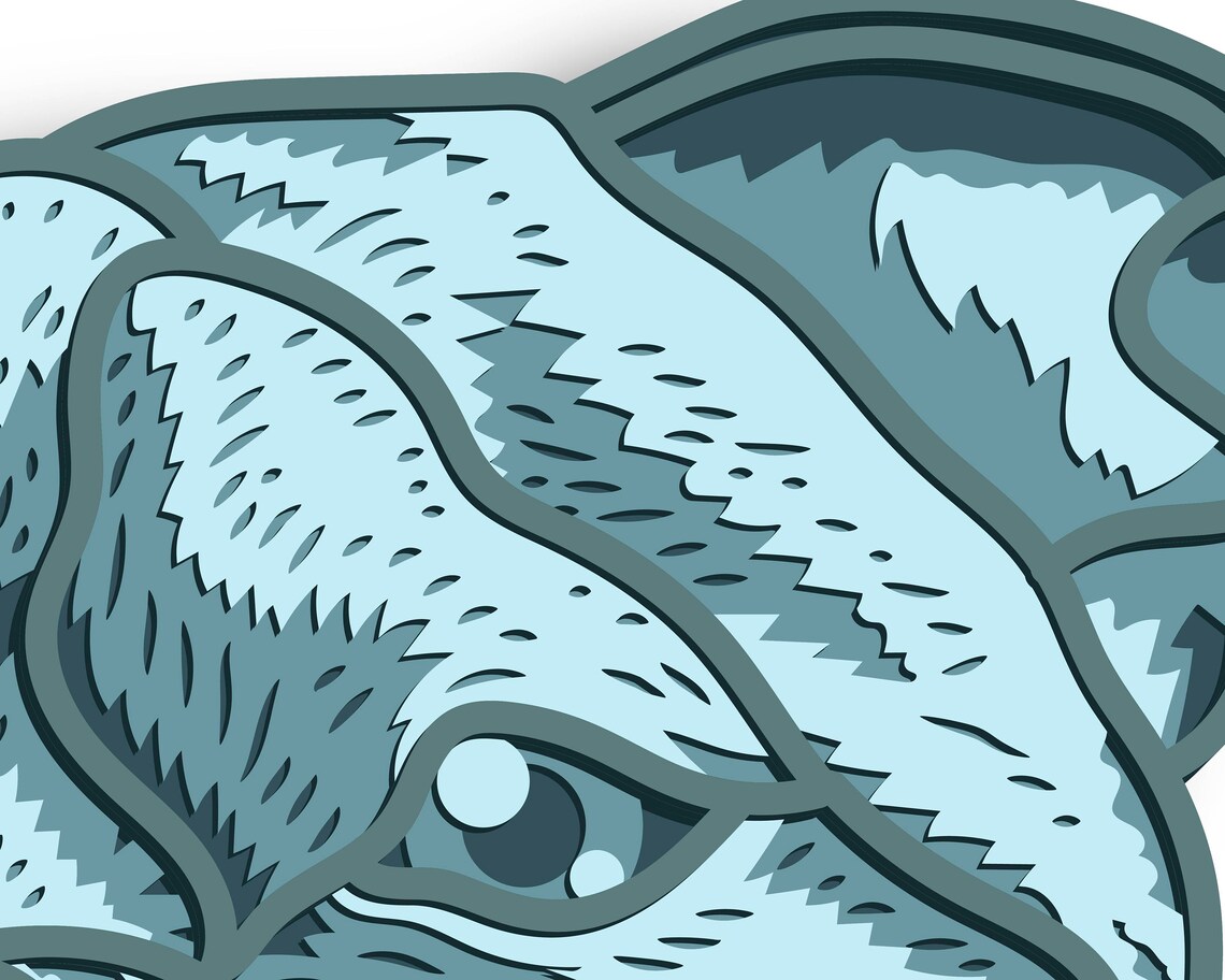 Staffordshire Bull Terrier Multilayer SVG. Laser Cut File. Layer ...