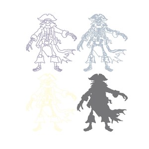 Pirate Multilayer SVG/ Pirate Mandala Cut File/ 3D Layer/ Plywood ...