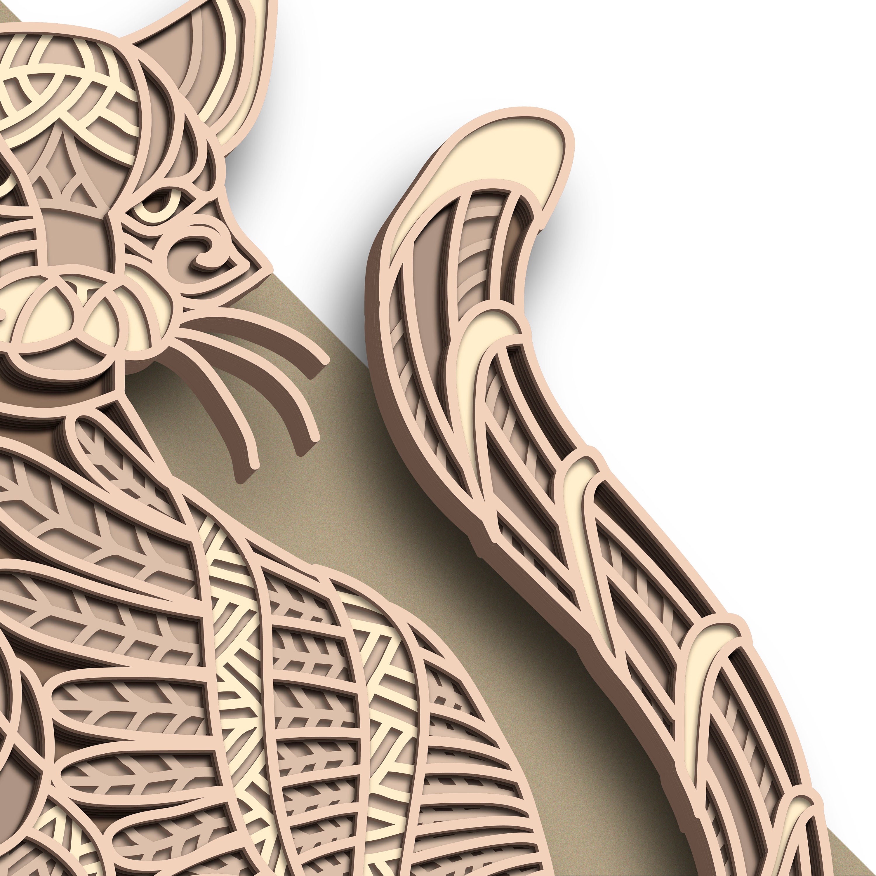 Cat Multilayer SVG/ Cat Cut File/ 3D Layer/ Plywood Cutting/ - Etsy Canada