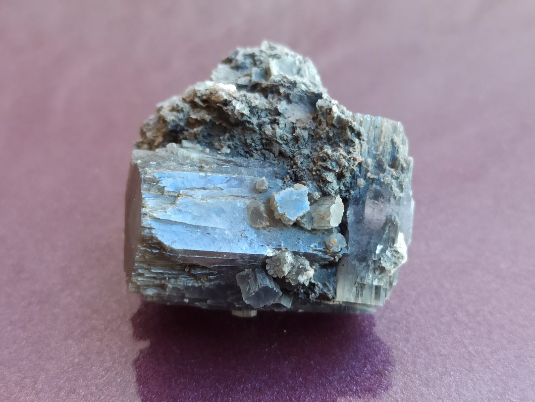 Aragonite Mineral in Gypsum, Rare Grey Aragonite, Raw Large Aragonite ...