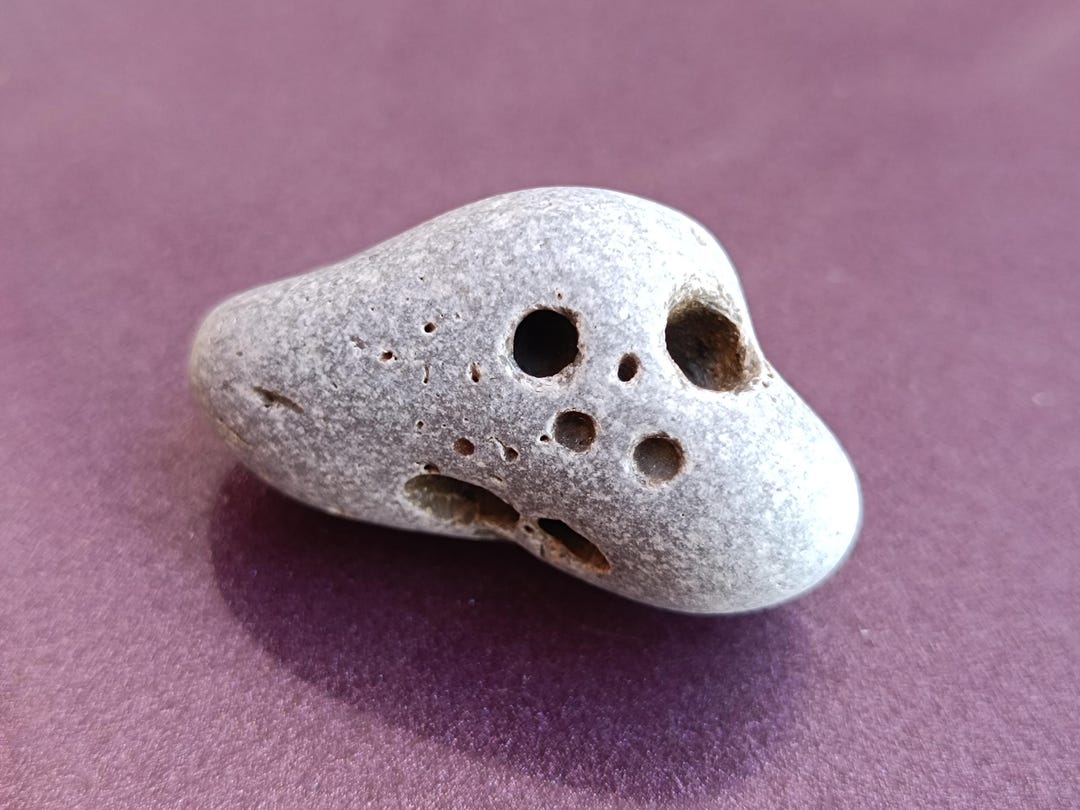 Ghost Stone, Monster Stone, Funny Shaped Beach Stone, Witch Stone ...